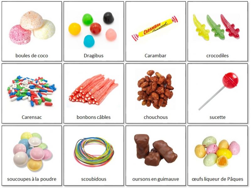 Le jeu de mémory des bonbons et confiseries - Recettes des petits cuistots